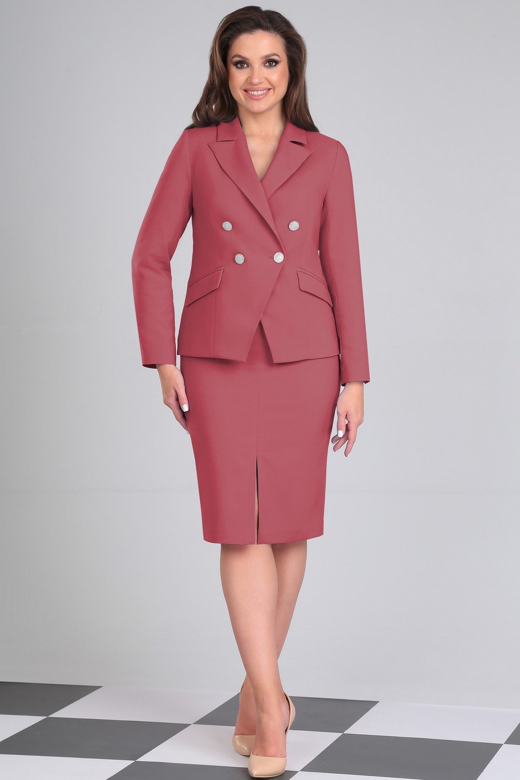 Костюм с юбкой 31329 терракот LeNata купить - 7% скидка | в наличии